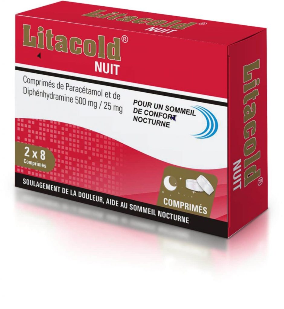 LITACOLD NUIT 500MG/25MG CPR B/16 – ABL GHPL